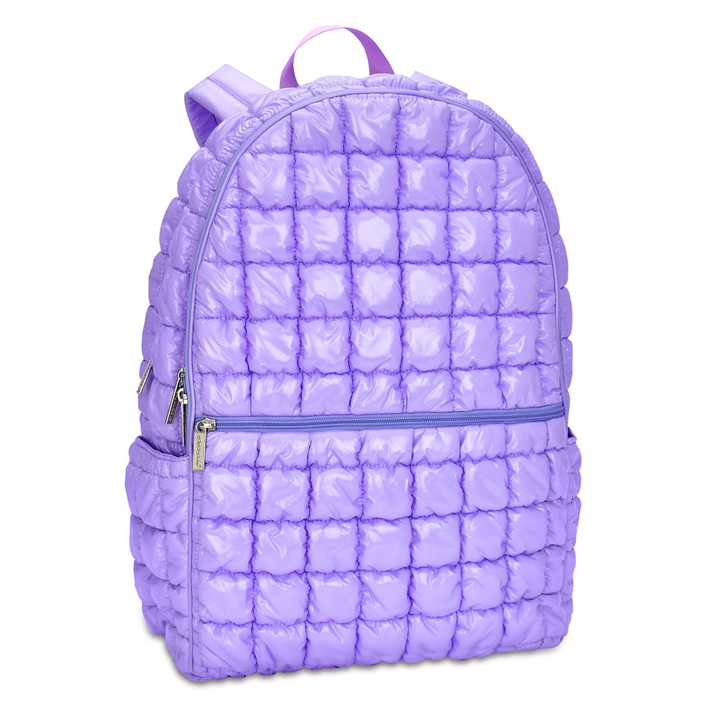 Lavender Shiny Puffer Backpack | Iscream